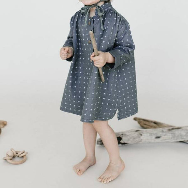Rylee and Cru Button Shirt Dress / Cross Washed Indigo – Gemgem